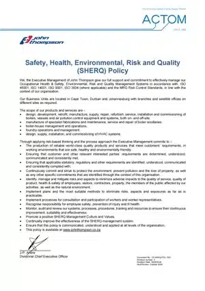 Quality & Accreditations - John Thompson